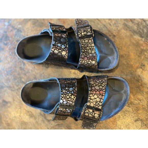 Birkenstock | Shoes | Birkenstock Arizona Sandal Metallic Stones Black ...